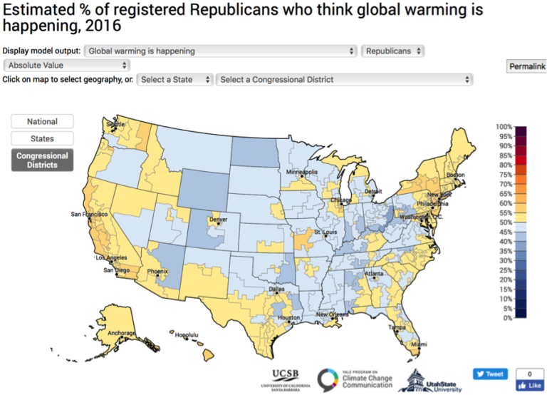 New maps of climate opinions by political party - Yale Program on ...